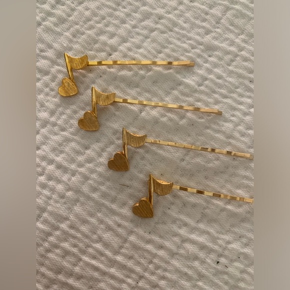 Accessories | Rare Vintage Music Heart Note Hair Pins | Poshmark